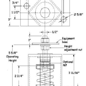 Spring Mounts - SS-A-100 Series - Shock & Vibe Inc.